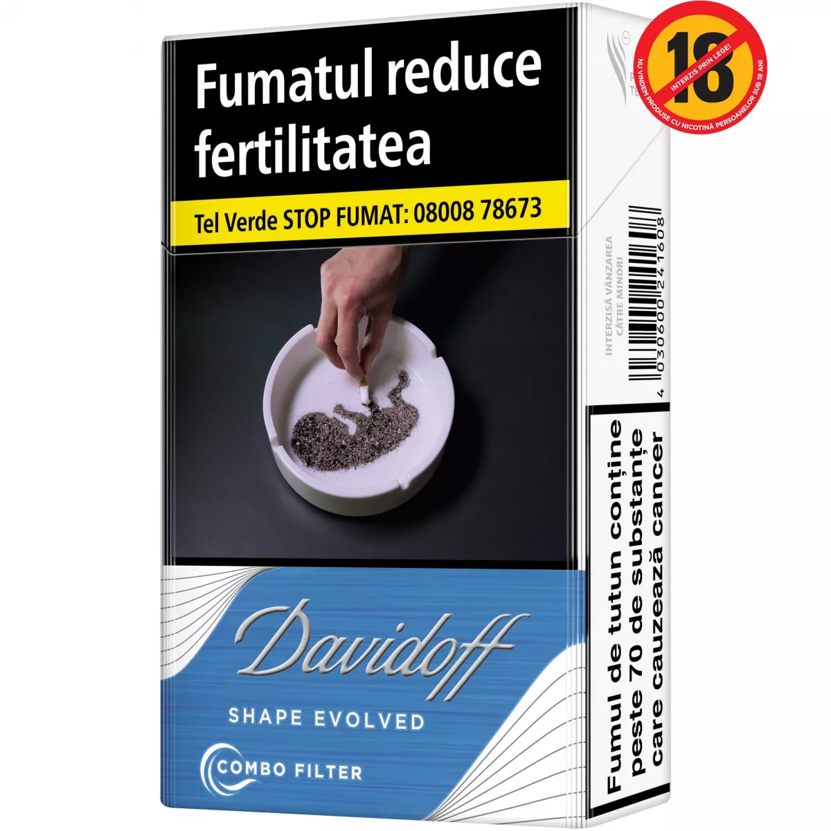 Tigarete DAVIDOFF SHAPE EVOLVED BLUE 4030600241608 DAVIDOFF ...