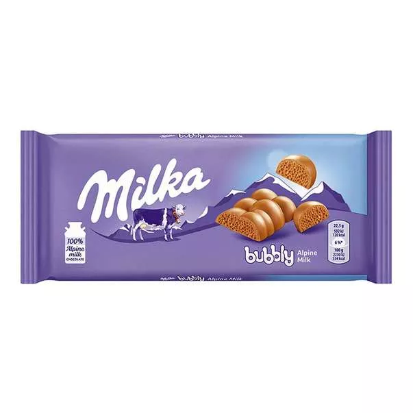 Ciocolata MILKA 90G LAPTE BUBBLY 7622201098483 MILKA nonstop...