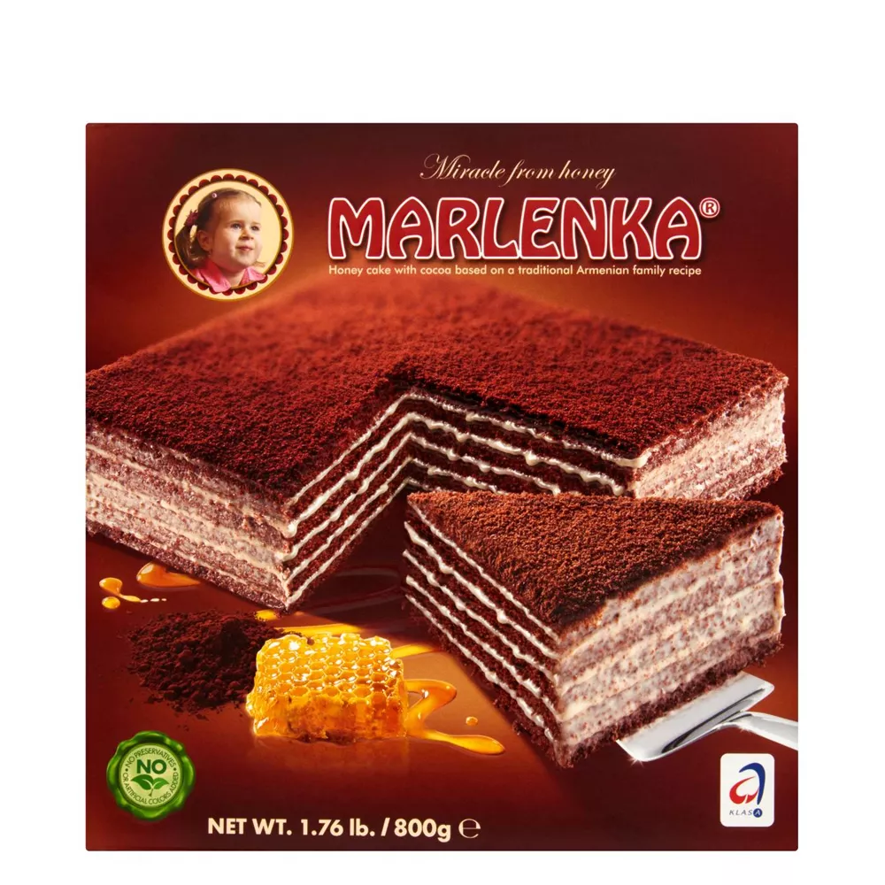 Prajituri PRAJITURA CU CIOCOLATA LAPTE&MIERE MARLENKA 800G 88523 ...