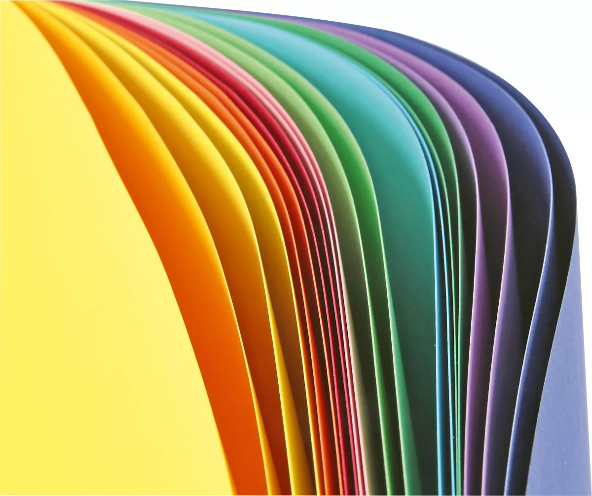 Carton colorat Carton colorat, 100 de coli A3, 10 culori, 180 g 110023 ...