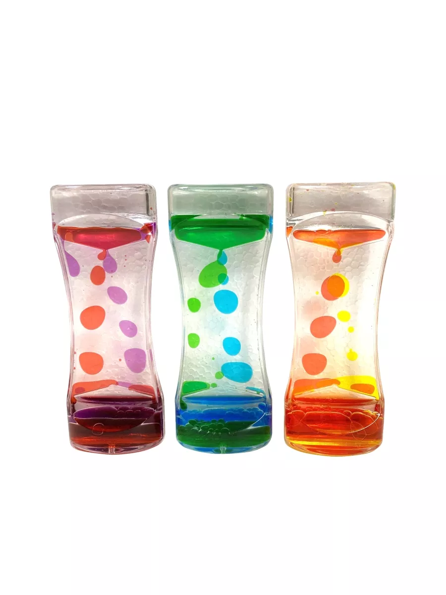 Stimulare vizuala Clepsidra senzoriala cu lichid 855048 Omfal Educational