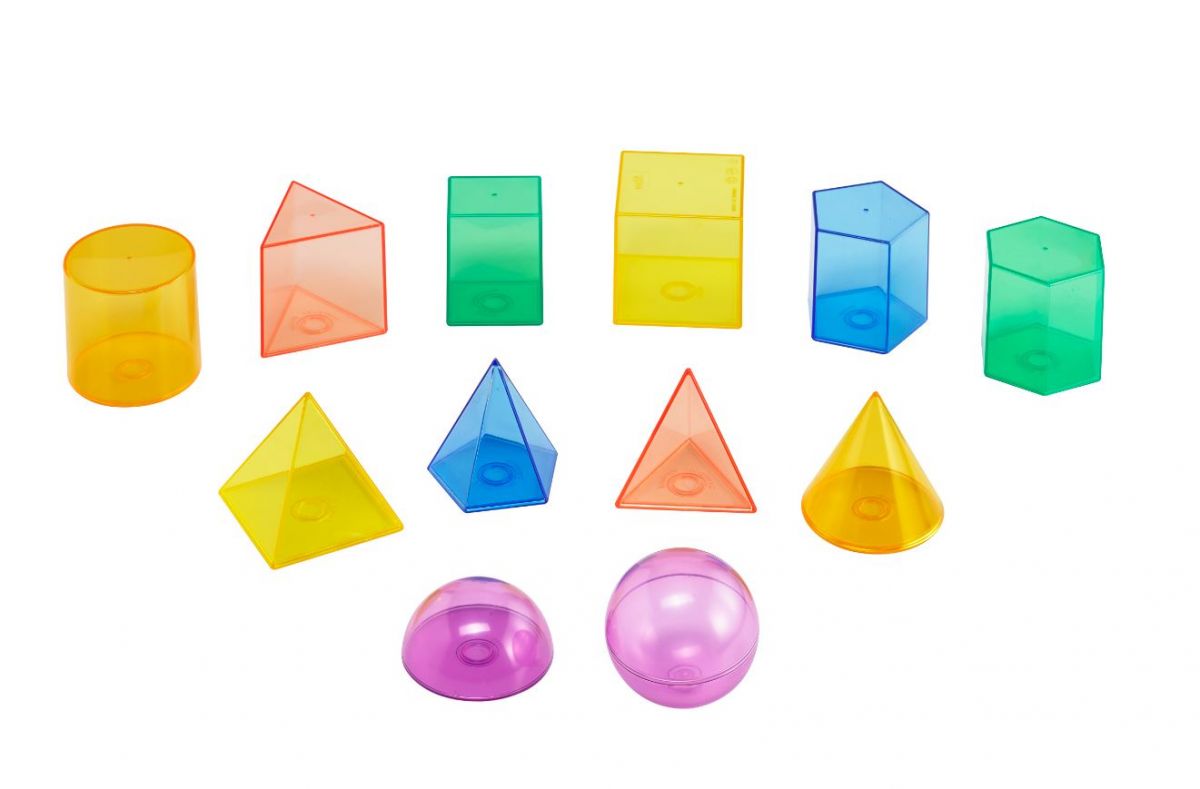 Forme geometrice Corpuri geometrice colorate transparente 123030 Omfal ...