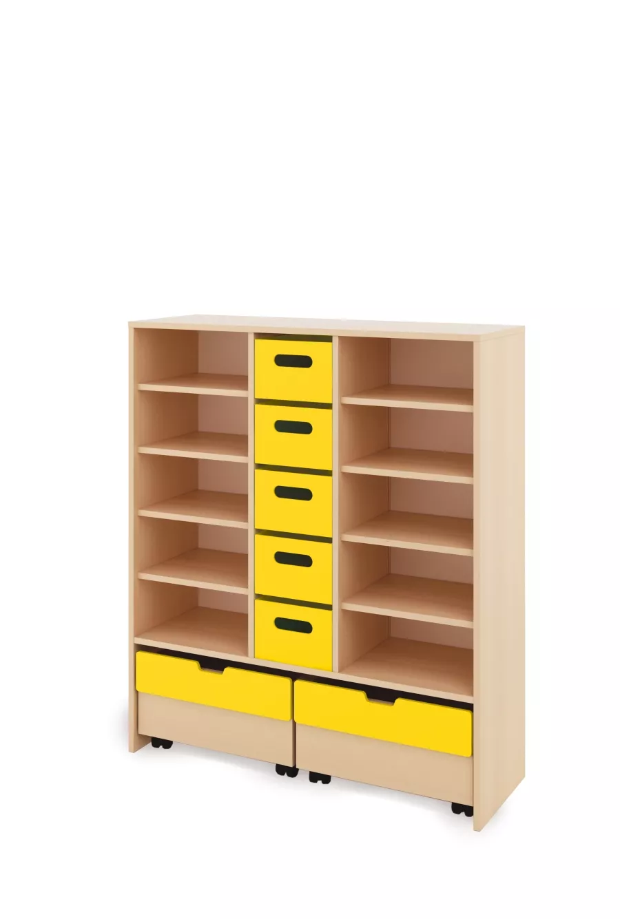 Gama clasic Dulap rafturi (XL) cu sertare din carton si cutii ...