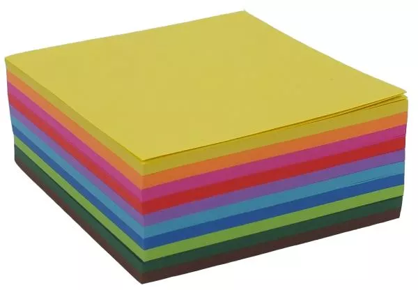 Origami Hartie Origami 10 x 10 cm, 500 foi colorate 70 g 120708 Omfal ...