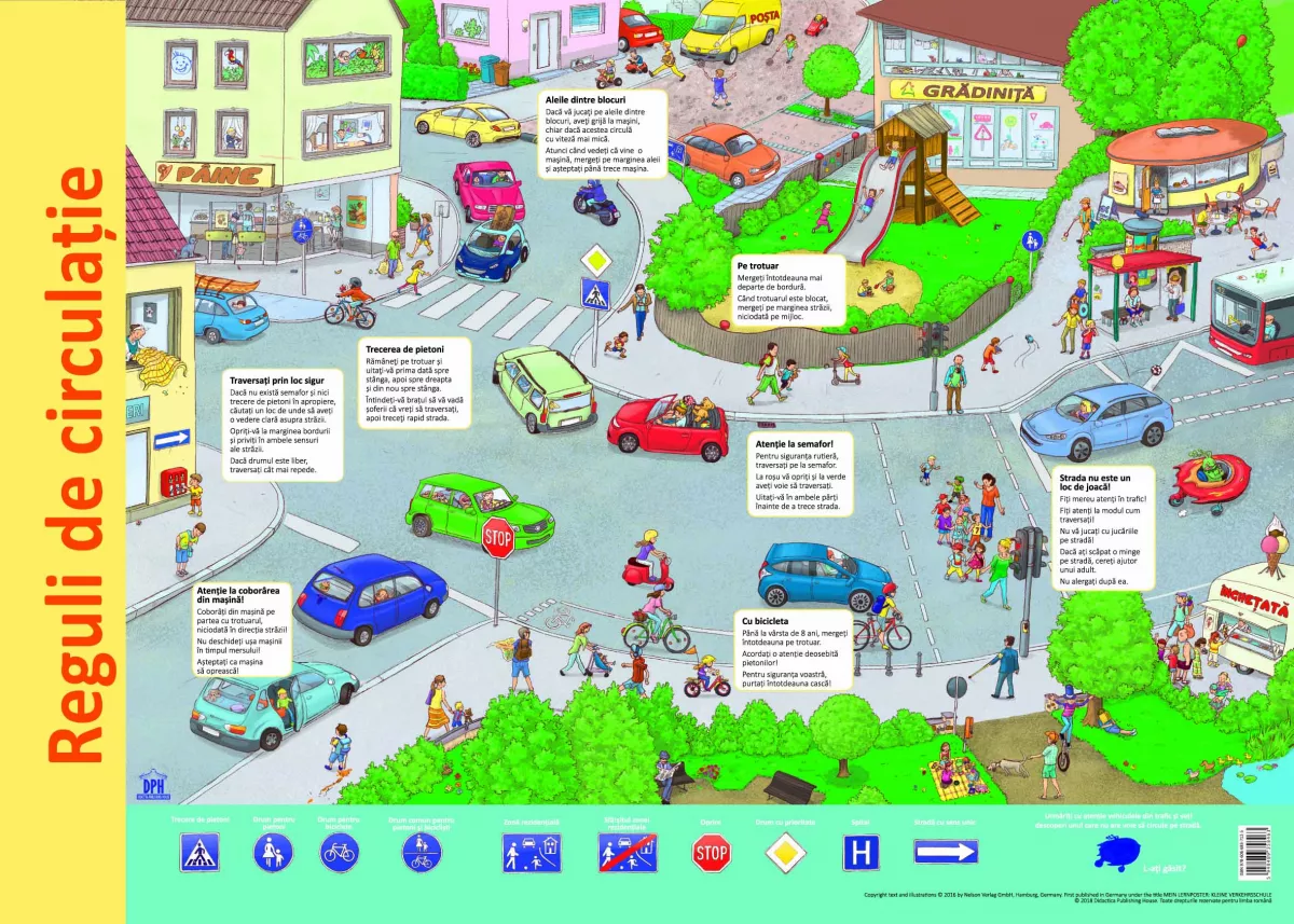 Siguranta rutiera Plansa reguli de circulatie, plastifiata, 50 x 70 cm ...