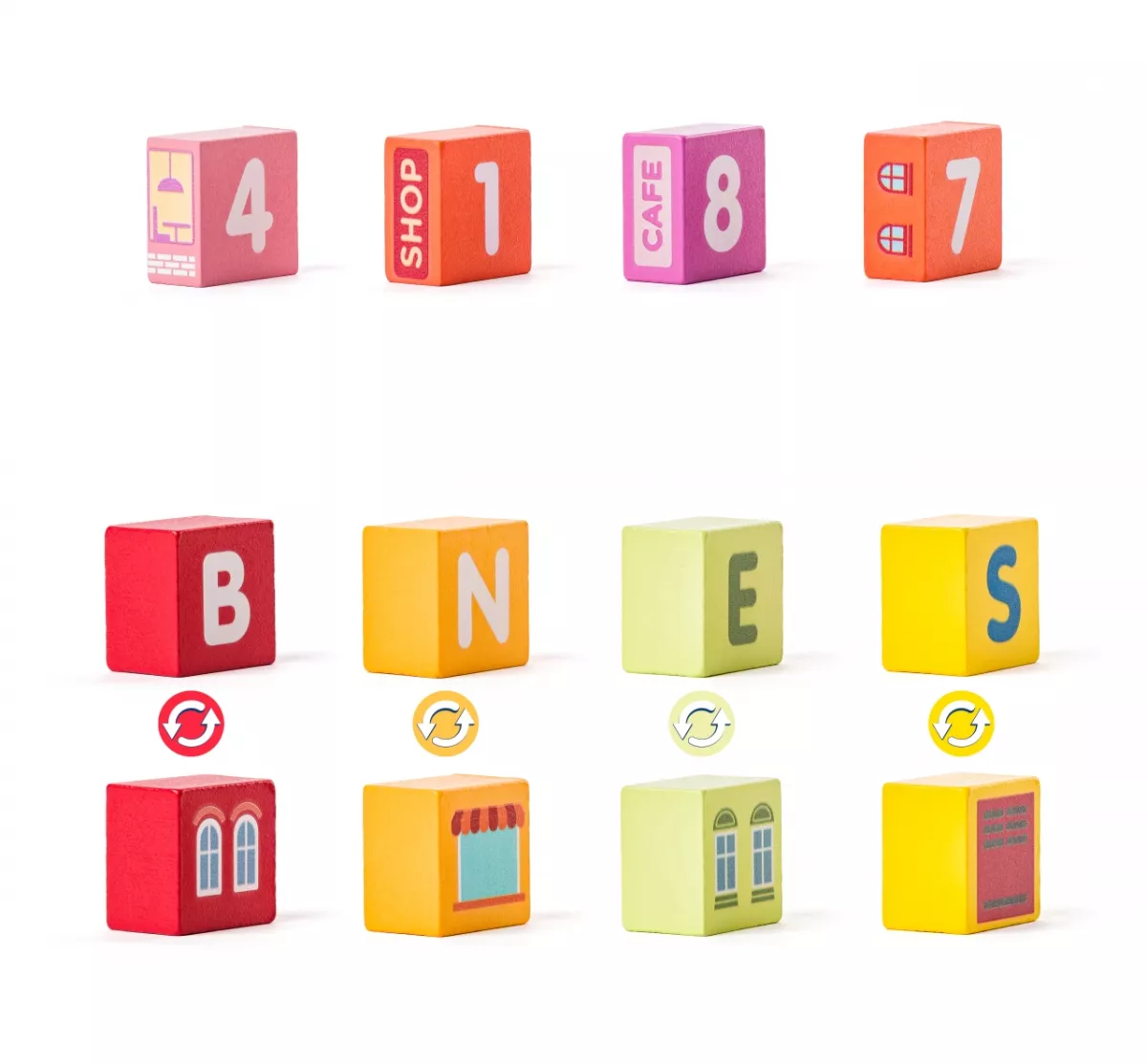 Stivuire Set constructie oras 170394 Omfal Educational