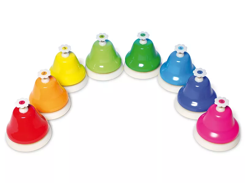 Instrumente muzicale Sonerii clopotel cu numere din metal - 8 buc ...