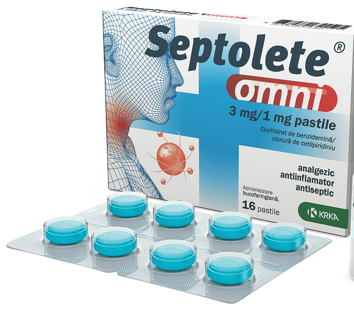 Septolete Omni 3mg/1mg x 16pastile