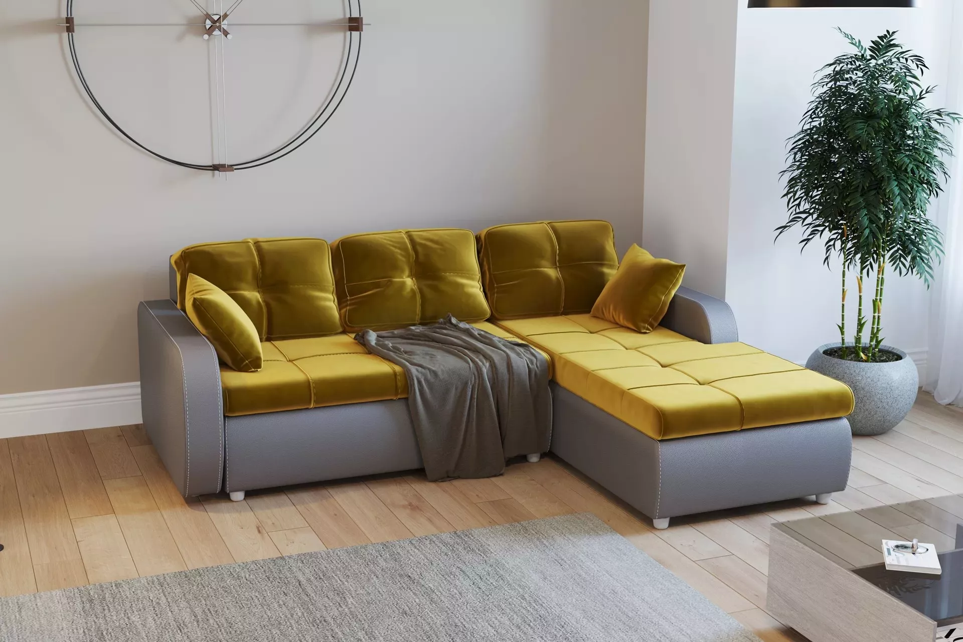 Coltare Colțar extensibil Mondo 2 cu ladă pentru depozitar...