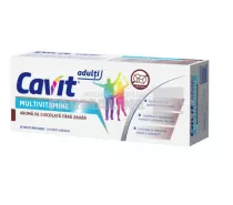 Cavit Adulti Multivitamine fara zahar cu aroma de ciocolata 20 tablete ...