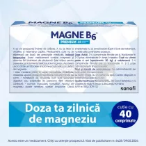 MAGNE B6 Premium100-10MG tablete magneziu comprimate | Sanofi