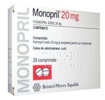 MONOPRIL 20 mg X 28 COMPR. 20mg BAUSCH HEALTH IRELAN - Vezi prospectul ...