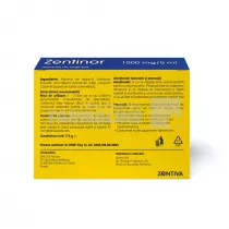 Zentinor, 20 fiole buvabile, Aspartat de Arginină 1000 mg/5ml, Zentiva ...