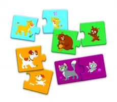 Jocuri de asociere Joc asociere pui de animale 181022 Omfal Educational