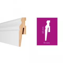 Plinta MDF Alba pentru Parchet - Oferte la Harmony Decor Craiova