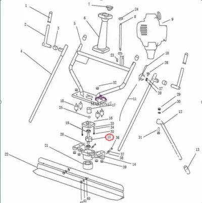 Angrenaj excentric pentru rigla vibranta AGT AGTCNMP-15 AGT ...