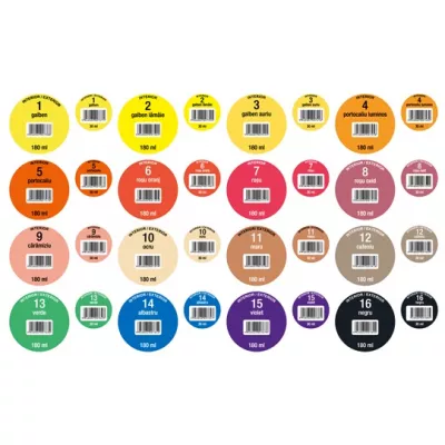 Pigment vopsea PIGMENT PENTRU VOPSEA LAVABILA 180 ML OSKAR 6...