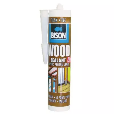 Chit acrilic SILICON WOOD SEALANT MASTIC LEMN TEAK 300ml BIS...