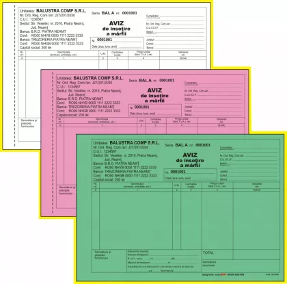 Tipizate Aviz expeditie A5 autocopiativ 3ex EG6L01 no name E...