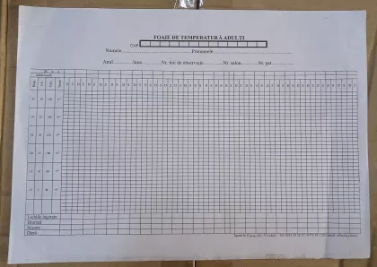 Tipizate Foaie de temperatura adulti, format A4 A18973 Evide...