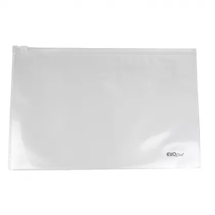 Mape Mapa plastic transparent A4 , 160 microni cu fermoar E...