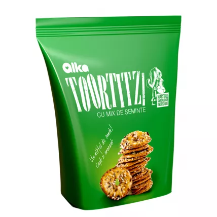 Snacks-uri ALKA BREAKERS TOORTITZI SNACKS CU SEMINTE 180G 11...