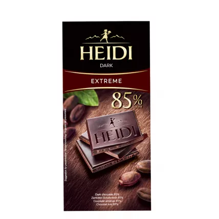 Ciocolată - Praline CIOCOLATA HEIDI DARK EXTREME 85% 80G 344...