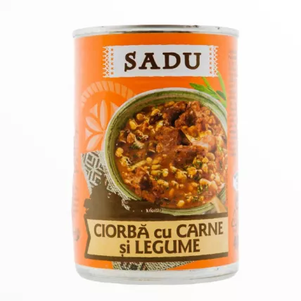 Mâncare gătită CONSERVA CIORBA CU CARNE SI LEGUME SADU 400G...