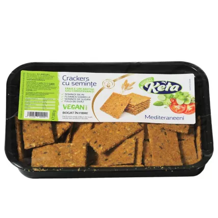 Snacks-uri CRACKERS VEGANI SU SEMINTE MEDITERANEENI KETA 200...