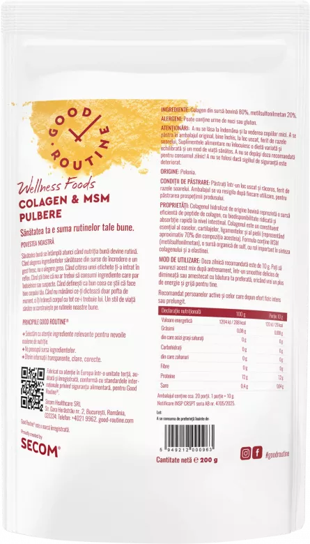 GOOD ROUTINE COLAGEN & MSM PULBERE 200G SECOM AX12211351...