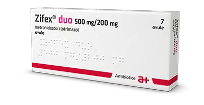 ZIFEX DUO 500 mg/200 mg X 7 OVULE 500mg/200mg ANTIBIOTICE S....