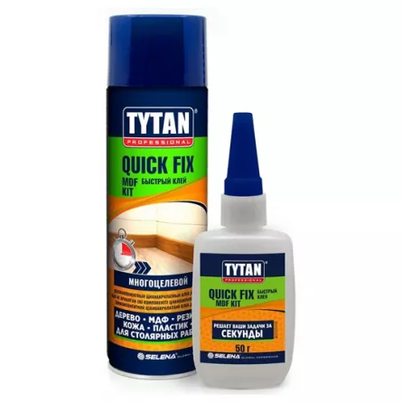 Adeziv montaj ADEZIV RAPID MDF 200ML+50GR PROFESIONAL TYTAN ...