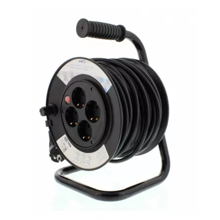 Rola cablu electric PRELUNGITOR CU DERULATOR 4CAI 25M 3x1.5M...