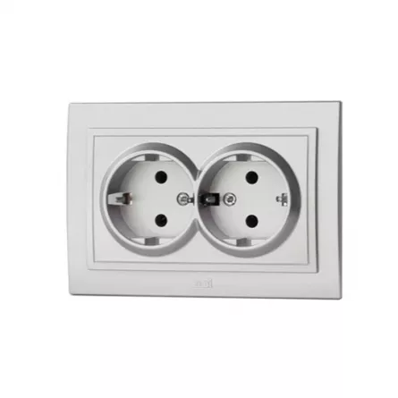 Priza PRIZA DUBLA CP ST ZENA GRI 8698802121034 El-Bi Dennver...