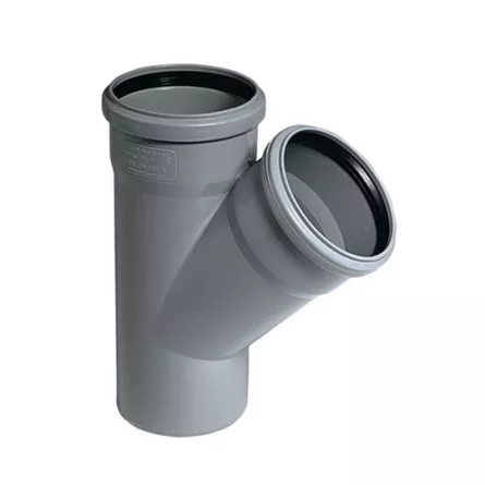 Coturi - fitinguri - teava pvc RAMIFICATIE PVC D75x75 45 GRA...