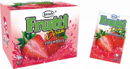 Praf de suc PRAF DE SUC CU AROMA DE CAPSUNI FRUTTI KENDY 24*...