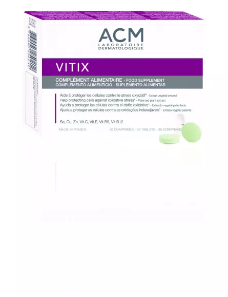Vitix, 30 comprimate, ACM ACM SUPLIMENTE PENTRU PIELE, PAR ...