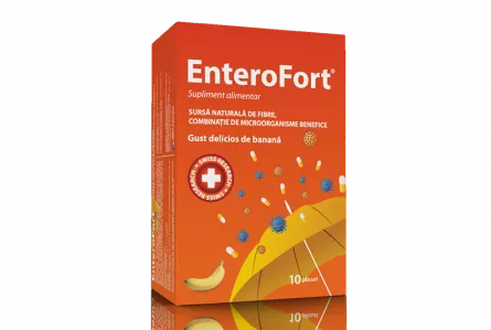 ENTEROFORT X 10 PLICURI, MBA PHARMA - FARMACIA IVONA