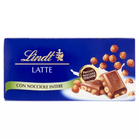 Ciocolata Lindt Cu Lapte Si Alune Intregi