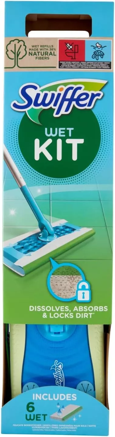 Kit Curatenie Swiffer Pentru Pardoseli Cu Lavete Umede