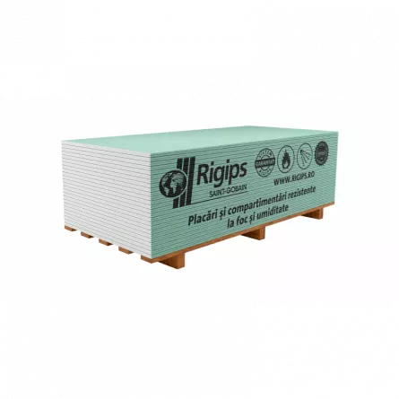 Placi gips carton uzuale Placa gips carton Rigips RFI 12.5 x...