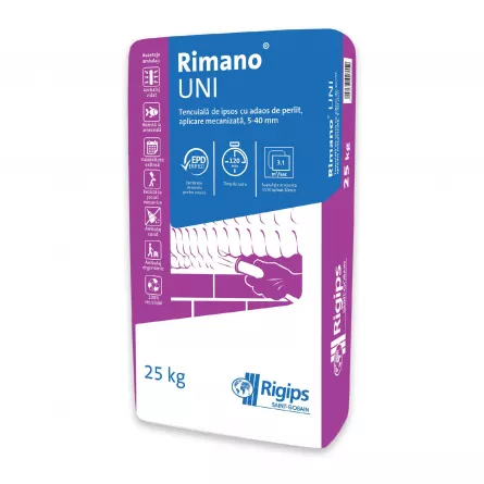 Tencuieli finisare Tencuiala mecanizata Rigips Rimano Uni 25...