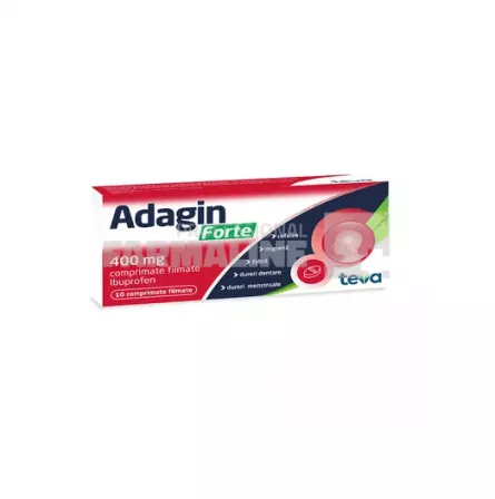 Adagin Forte 400 mg 10 comprimate - la pret mic | Pfarma.ro
