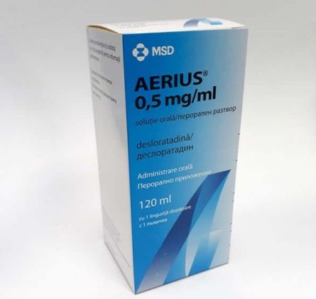 AERIUS 0,5mg/ml SOLUTIE ORALA X 1 - Vezi prospectul | Pfarma.ro