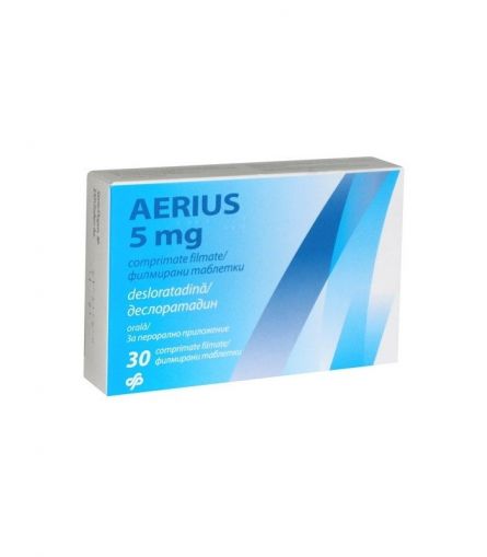 AERIUS 5 mg X 30 COMPR. FILM. 5mg N.V. ORGANON - Vezi prospectul ...