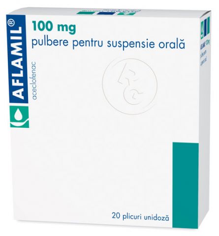 AFLAMIL 100 mg X 20 PULB. PT.SUSP. ORALA 100mg GEDEON RICHTER R-83 ...