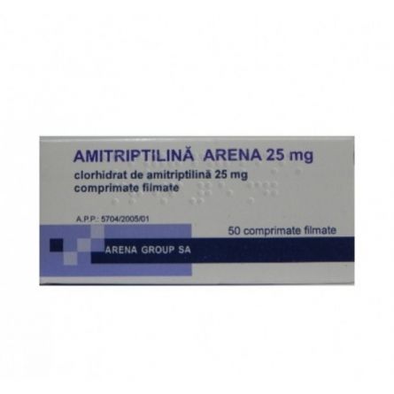 AMITRIPTILINA ARENA 25 mg x 50 COMPR. FILM. 25mg ARENA GROUP S.A ...