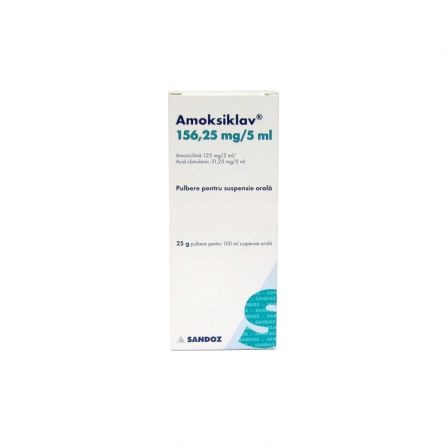 AMOKSIKLAV 156,25mg/5ml x 1 PULB. PT. SUSP. ORALA 156,25mg/5ml LEK ...