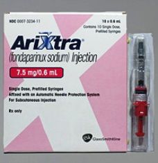 ARIXTRA 7,5mg/0,6ml x 10 SOL. INJ. IN SERINGA PREUMPLUT 7,5mg/0,6ml ...