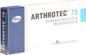 ARTHROTEC 75 x 20 COMPR. GASTROREZ. 75mg+0,200mg PFIZER EUROPE MA EEI ...